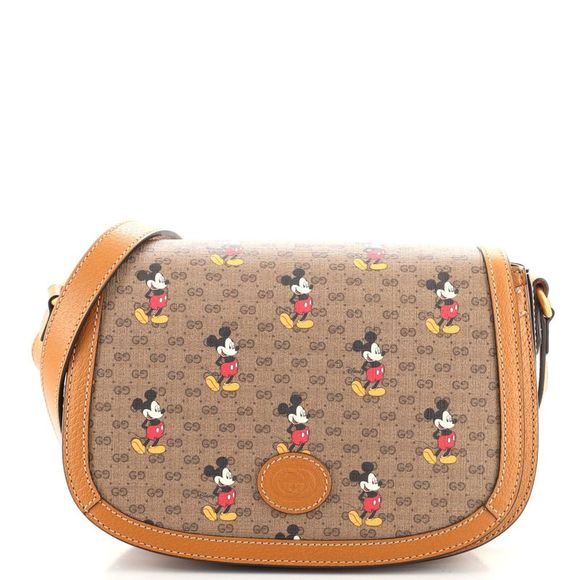 Gucci | Bags | Gucci Disney Mickey Mouse Flap Shoulder Bag Printed Mini ...